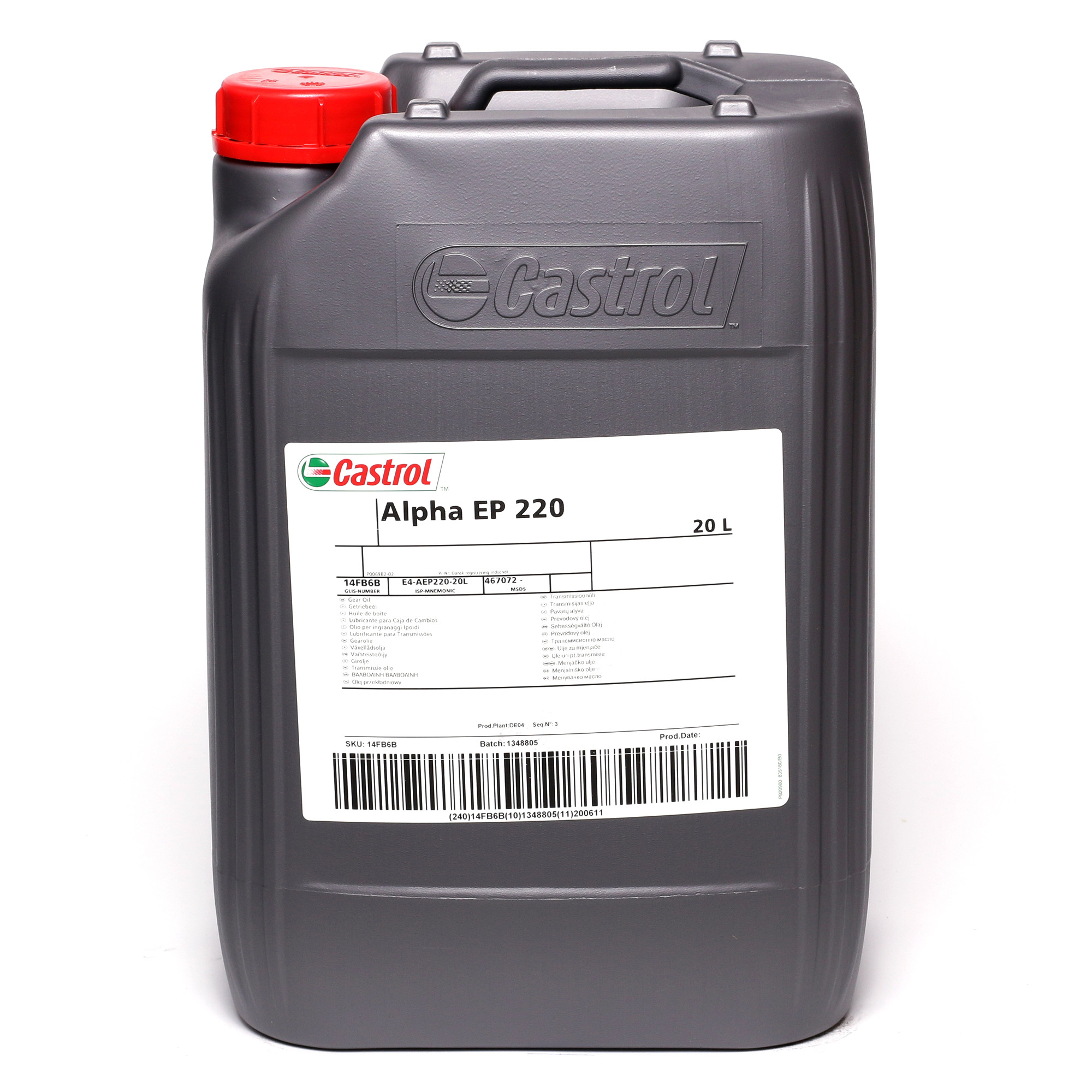 Castrol Alpha EP 220 20l Kanister - Industriegetriebeöle CLP - Castrol ...