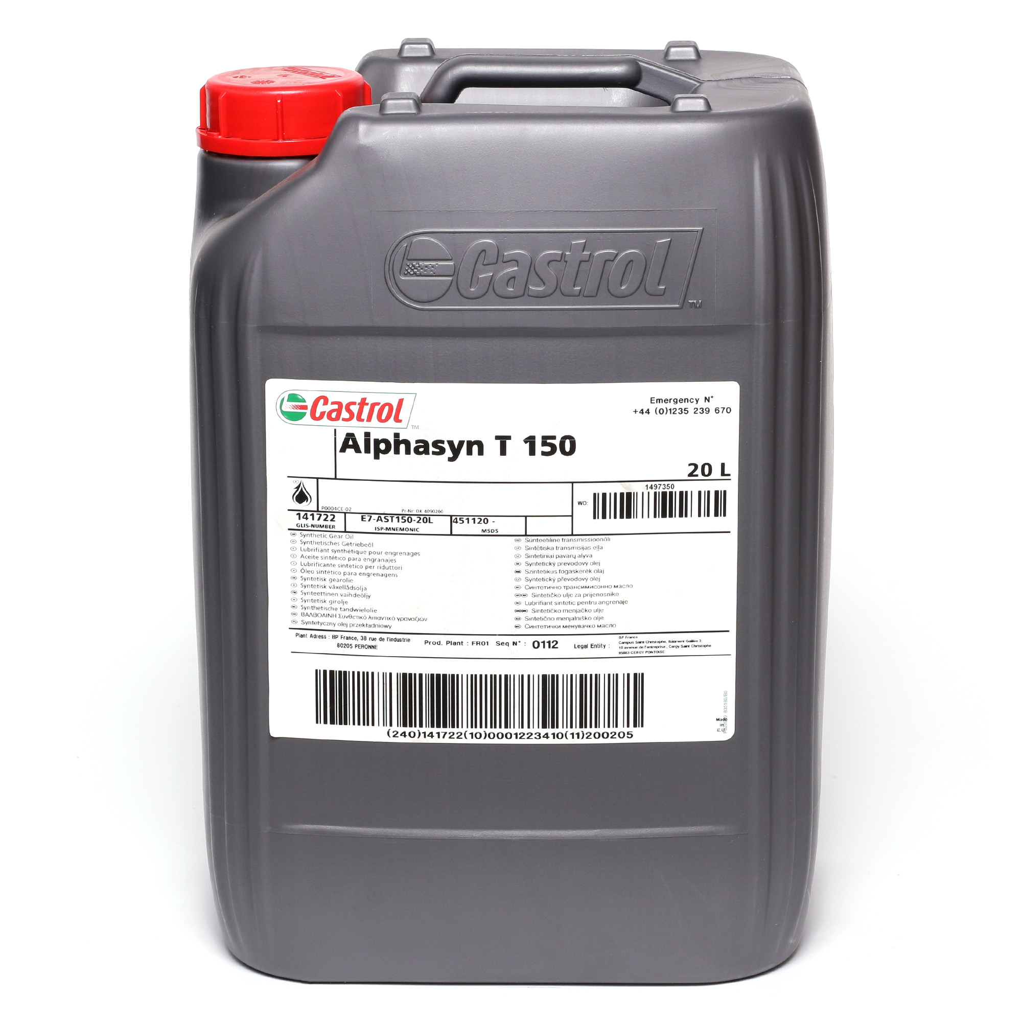 Castrol Alphasyn T 150 20l Kanister - Industriegetriebeöle CLP ...