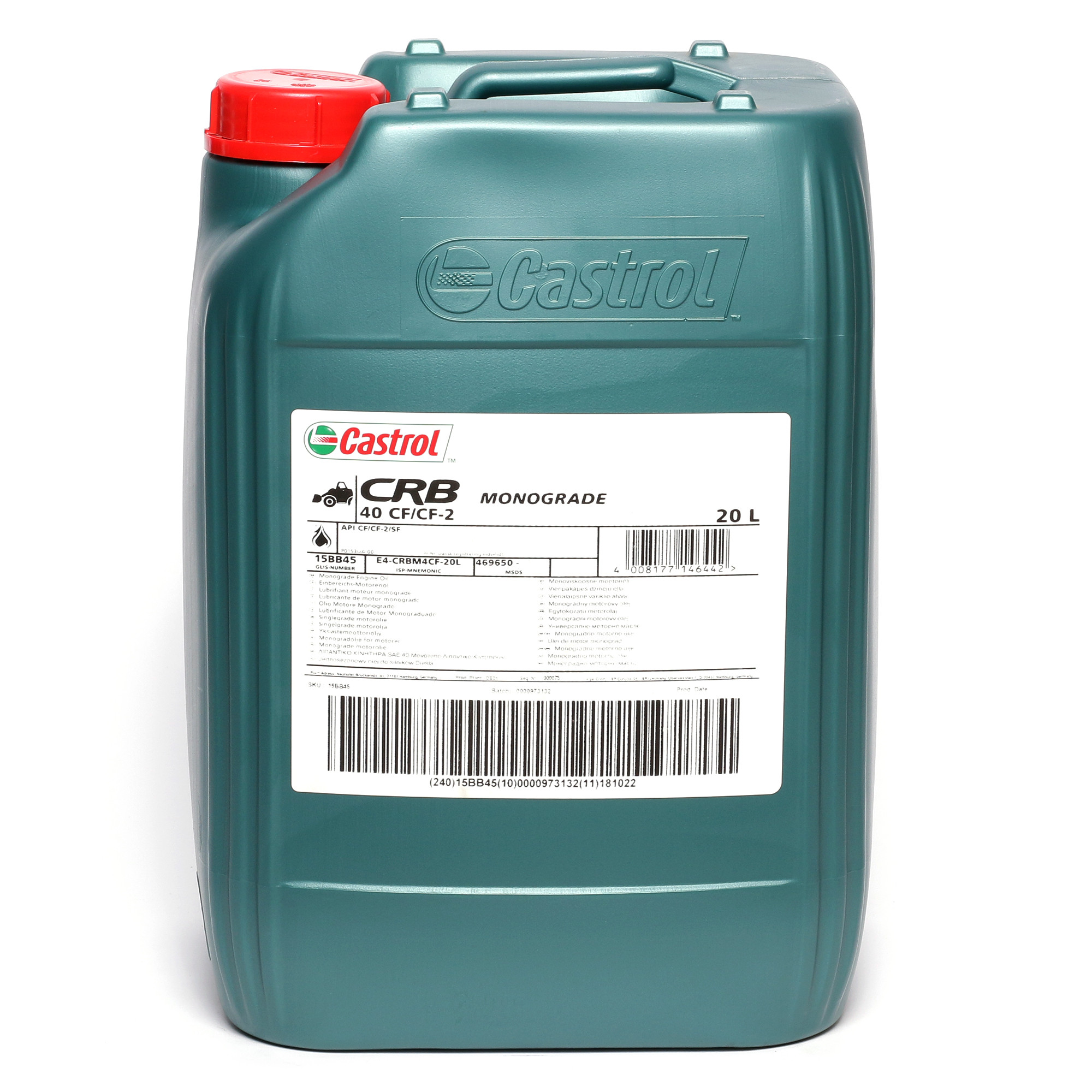 Castrol CRB Monograde 40 CF/CF-2 , E4 20l Kanister - MotoroelDirekt.at