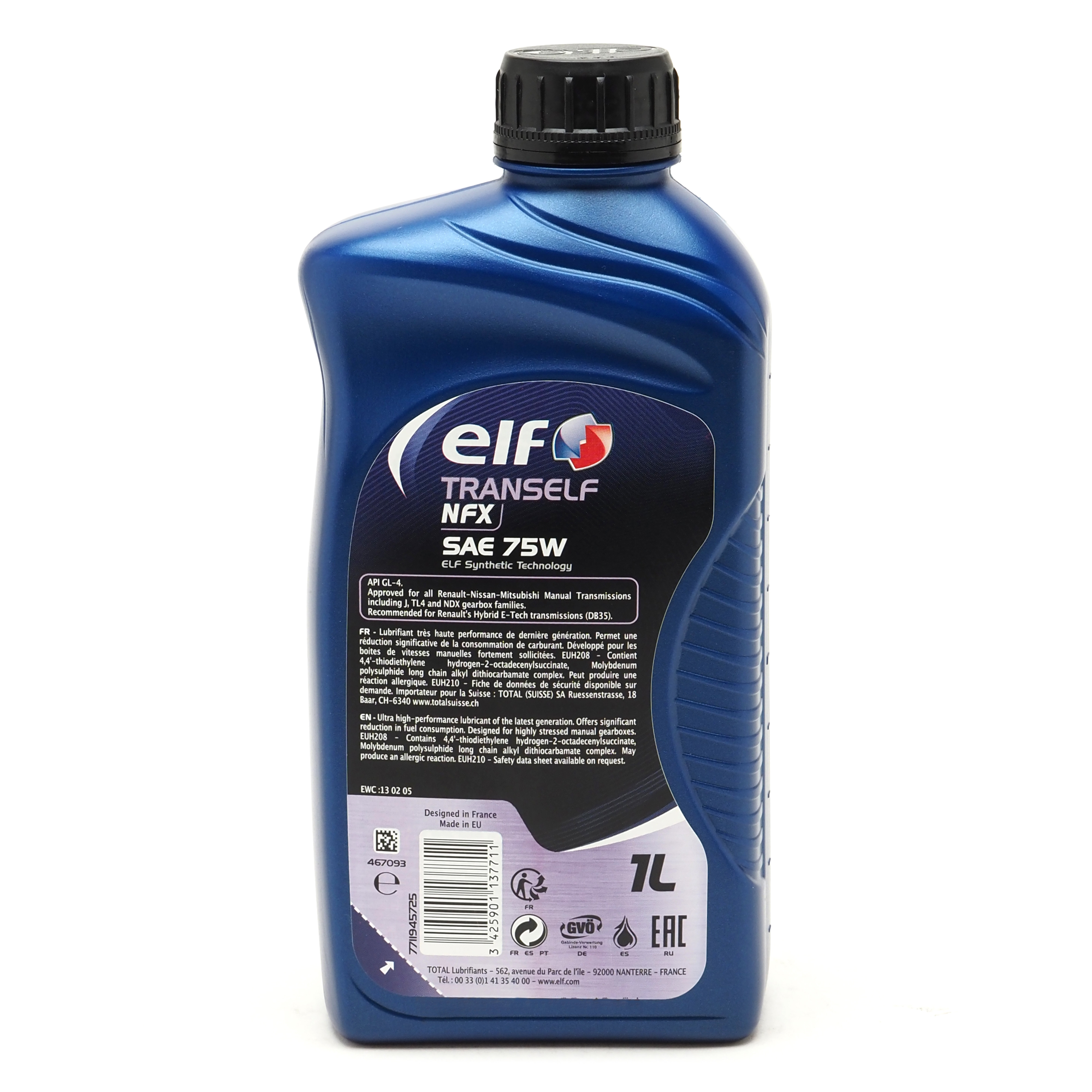 Elf Tranself NFX 75W Schaltgetriebeöl 1l (Nachfolger von NFP/NFJ) - SAE ...