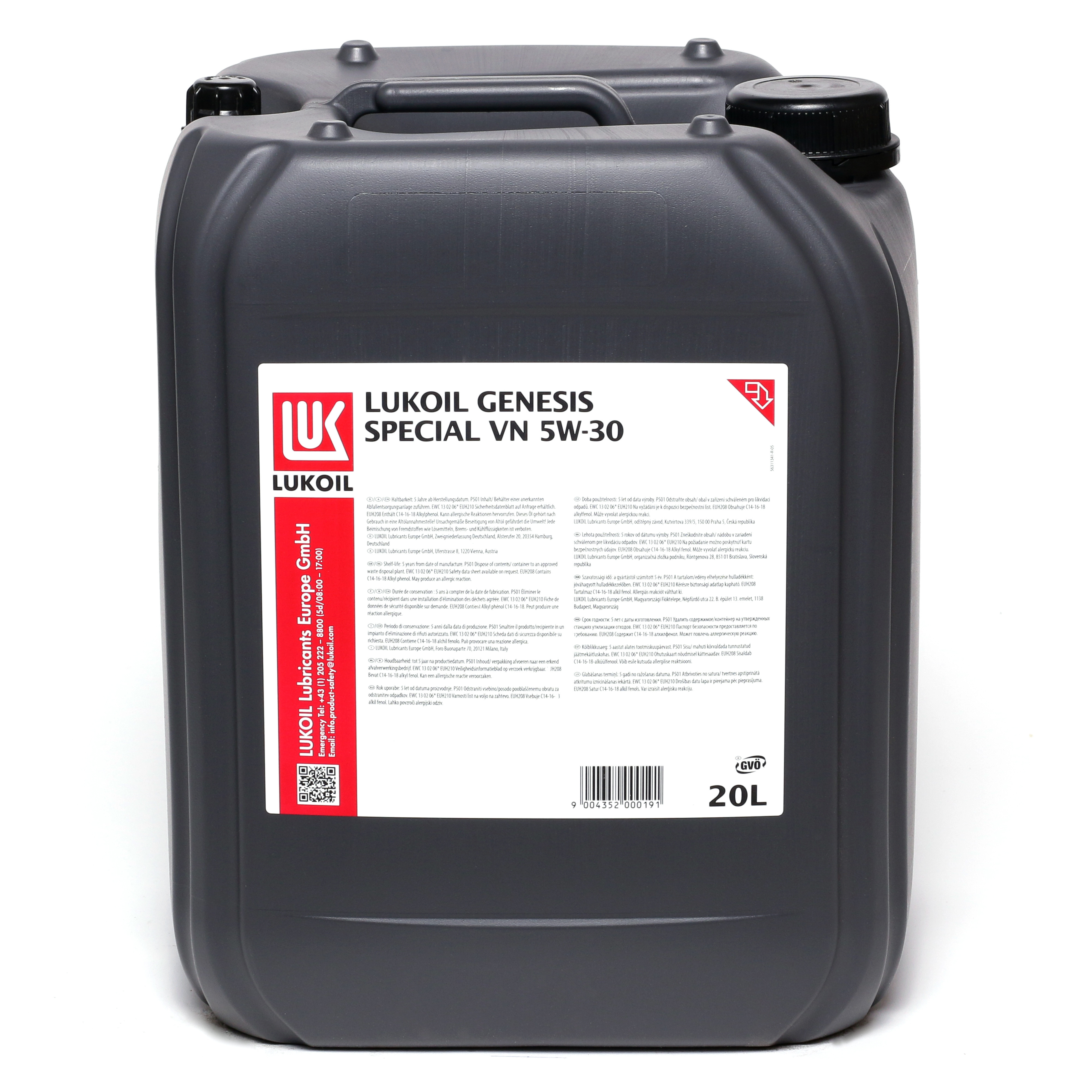 Lukoil Genesis special VN 5W-30 Motoröl 20l Kanister - SAE 5W-30 - Auto ...