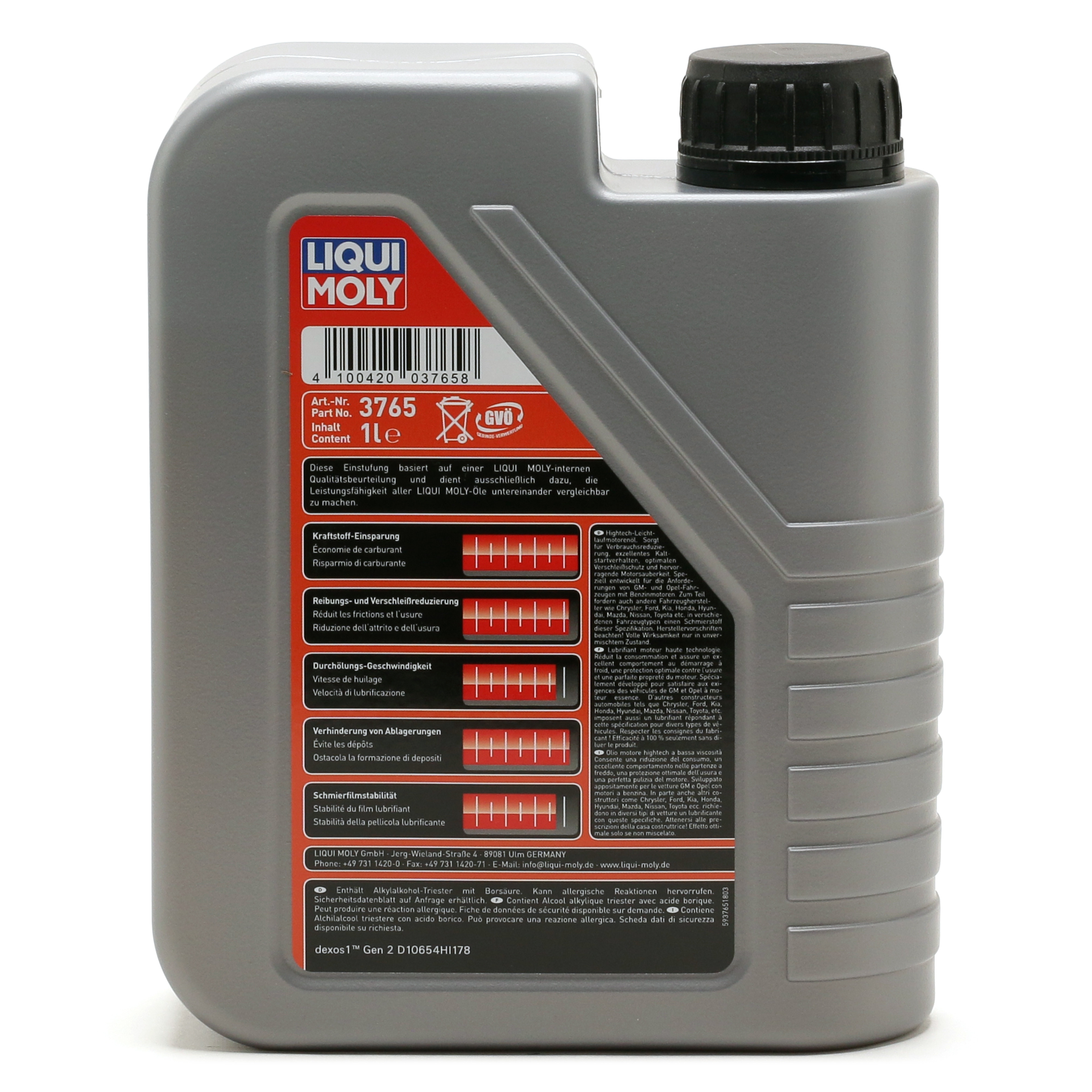 Liqui Moly 3765 Special Tec DX1 5W-30 Motoröl 1l - Motorenöle ...