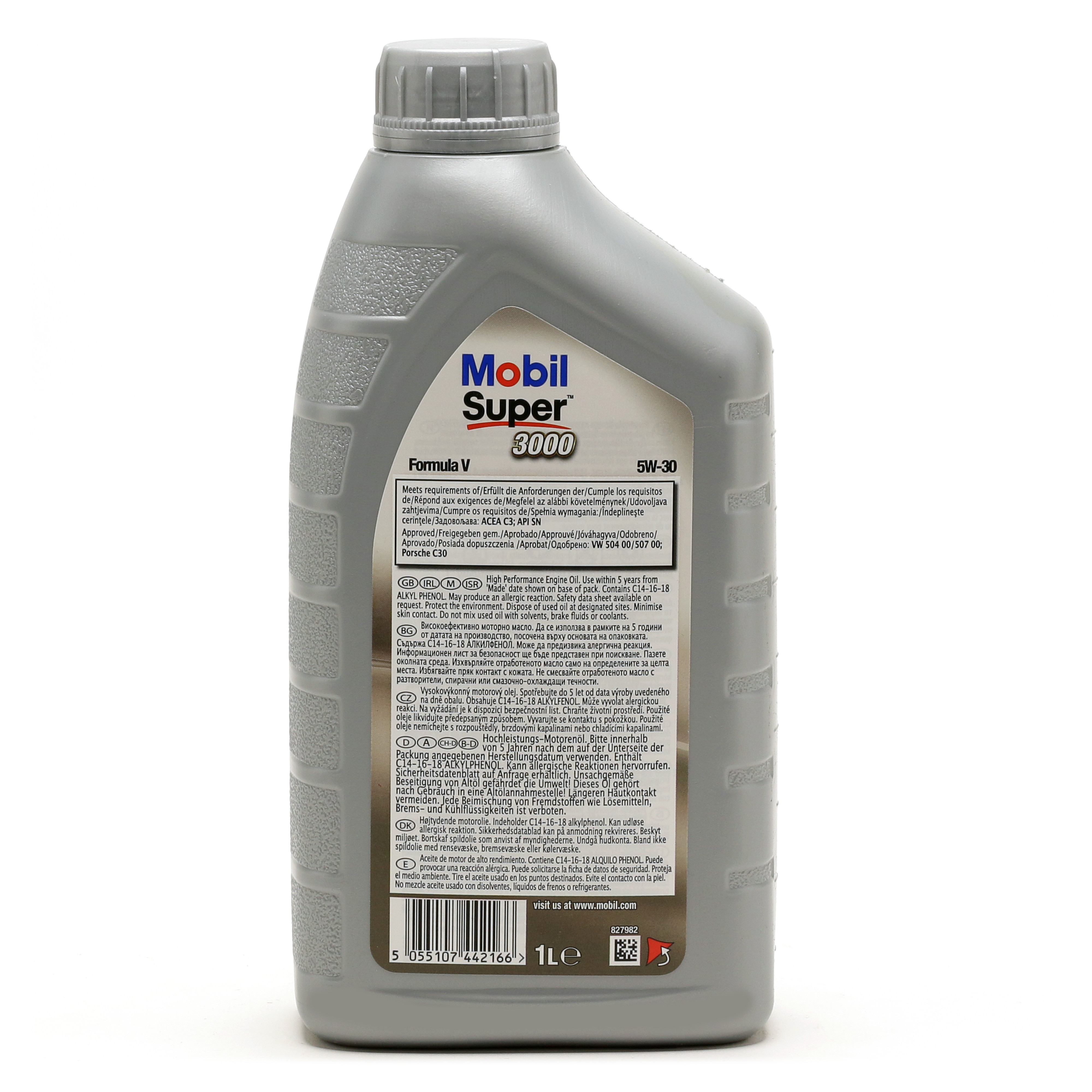Mobil Super 3000 Formula V Longlife 5W-30 Motoröl 1l - SAE 5W-30 - Auto ...