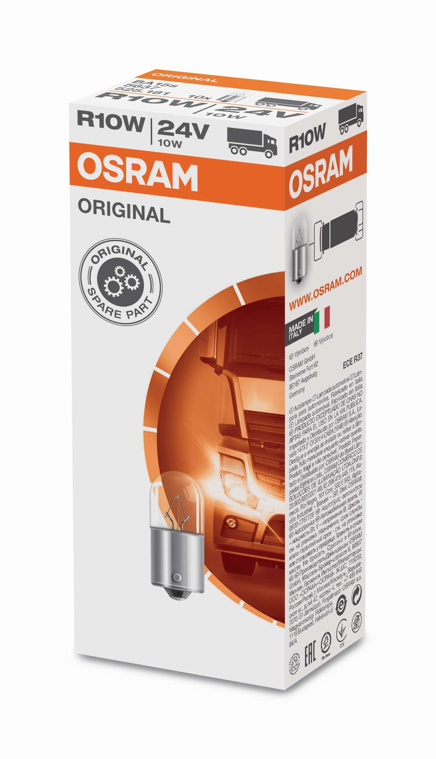 OSRAM 5637 Original R10W 24V Folding Box - Lampen/LED - MotoroelDirekt.at