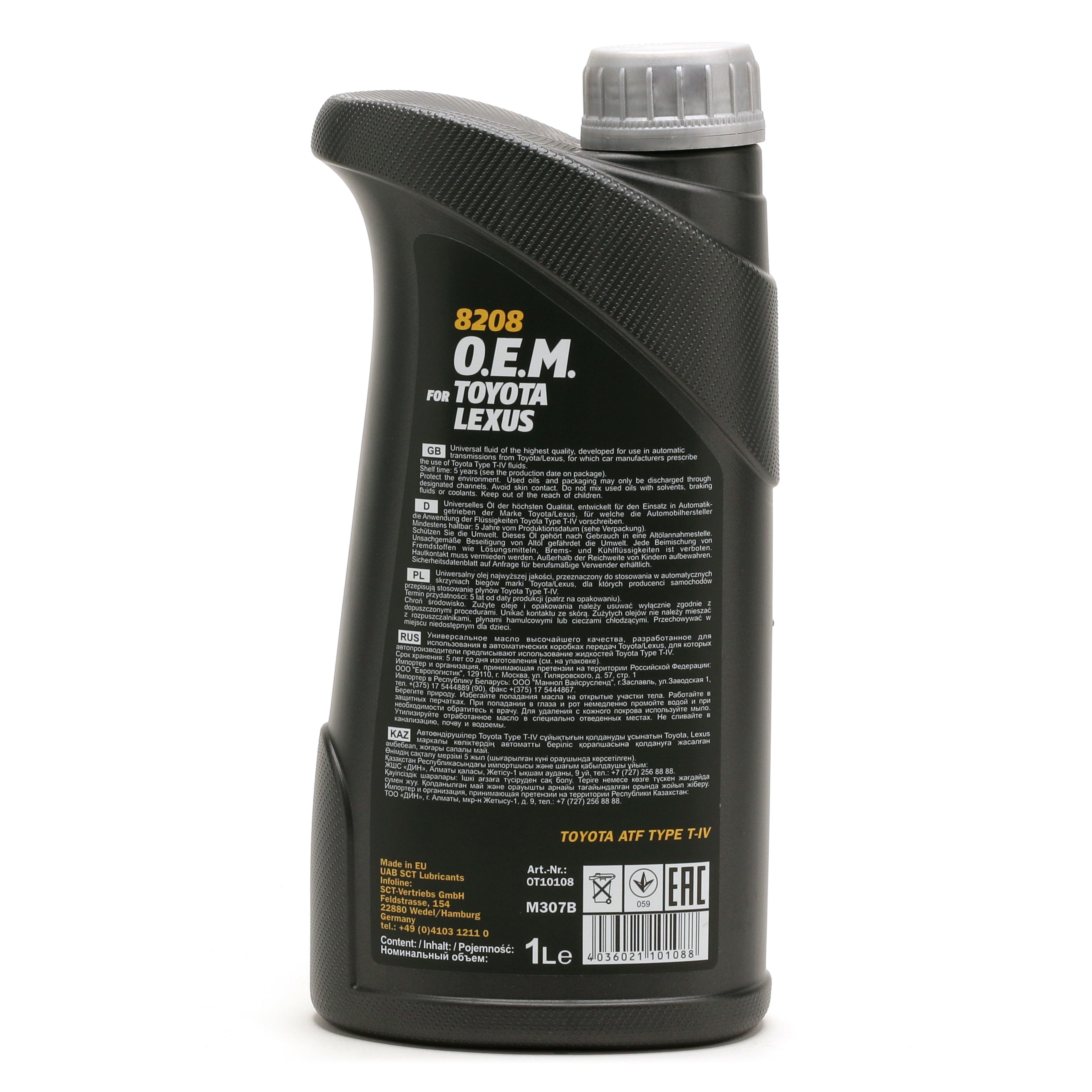 Mannol 8208 ATF T-IV Automatikgetriebeöl 1l Flasche - ATF ...