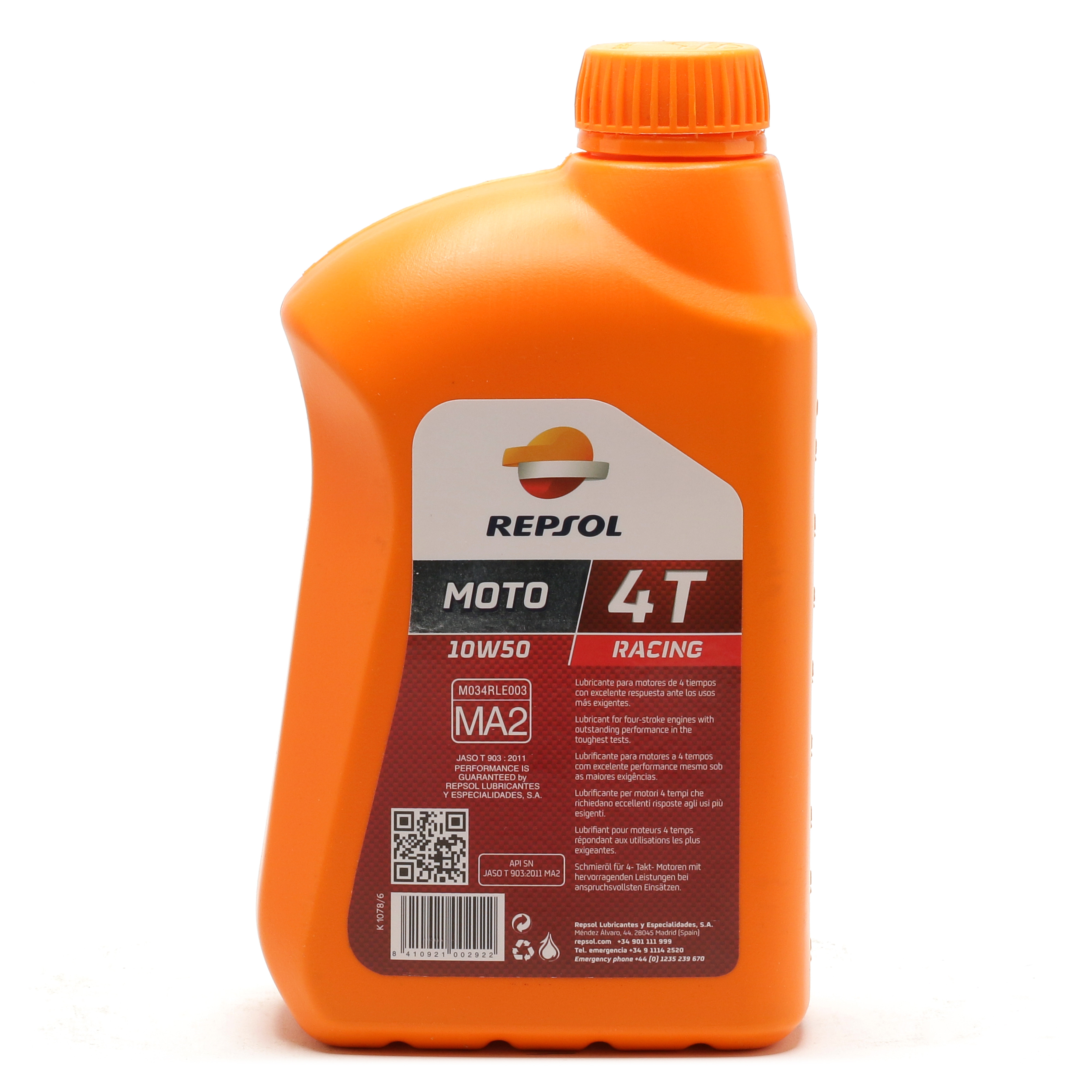 Repsol Motorrad Motoröl MOTO RACING 4T 10W50 1 Liter - MotoroelDirekt.at