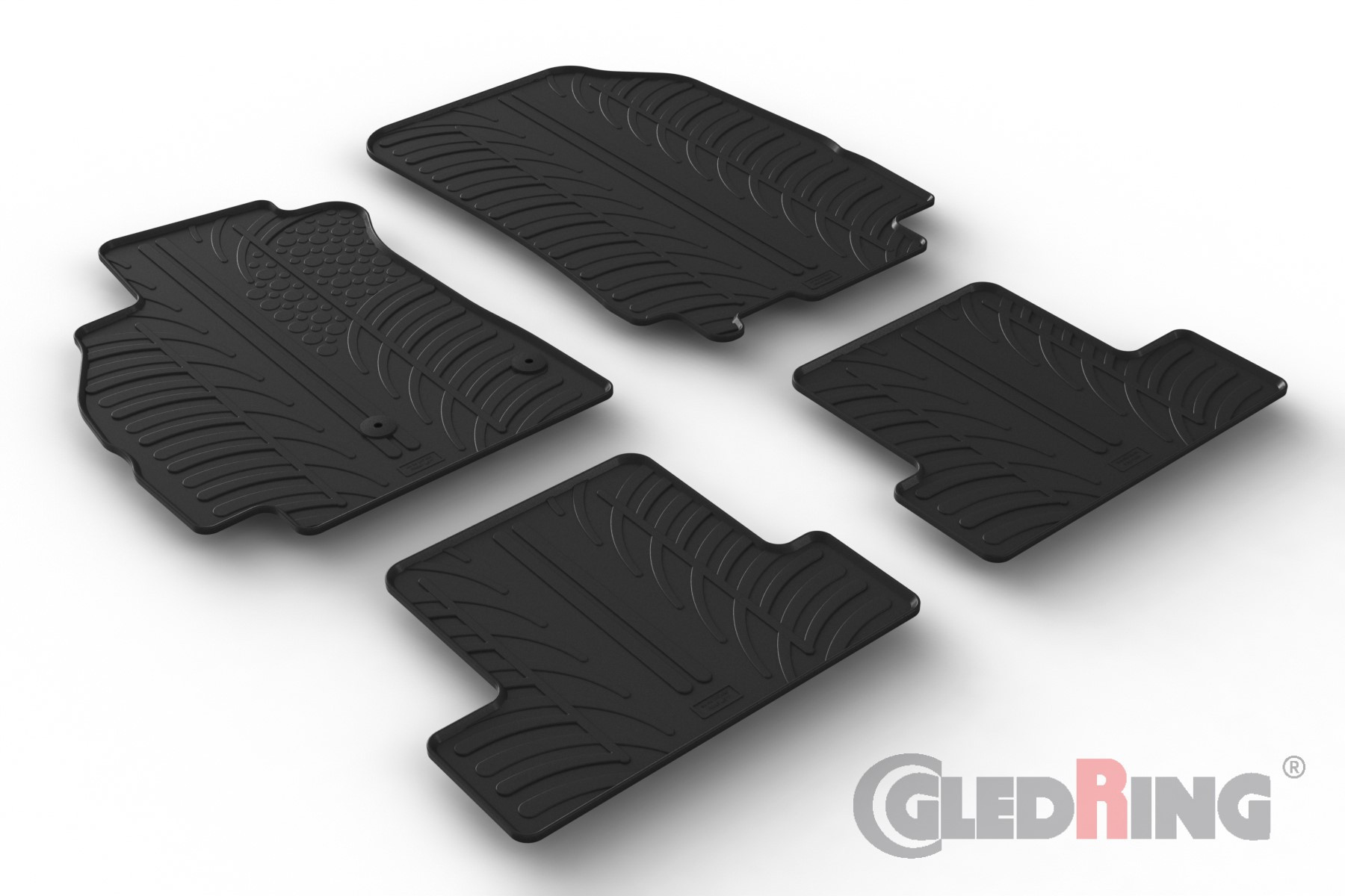 Original Gledring Passform Fußmatten Gummimatten 4 Tlg.+Fixing - Renault Megane III/Megane III ...