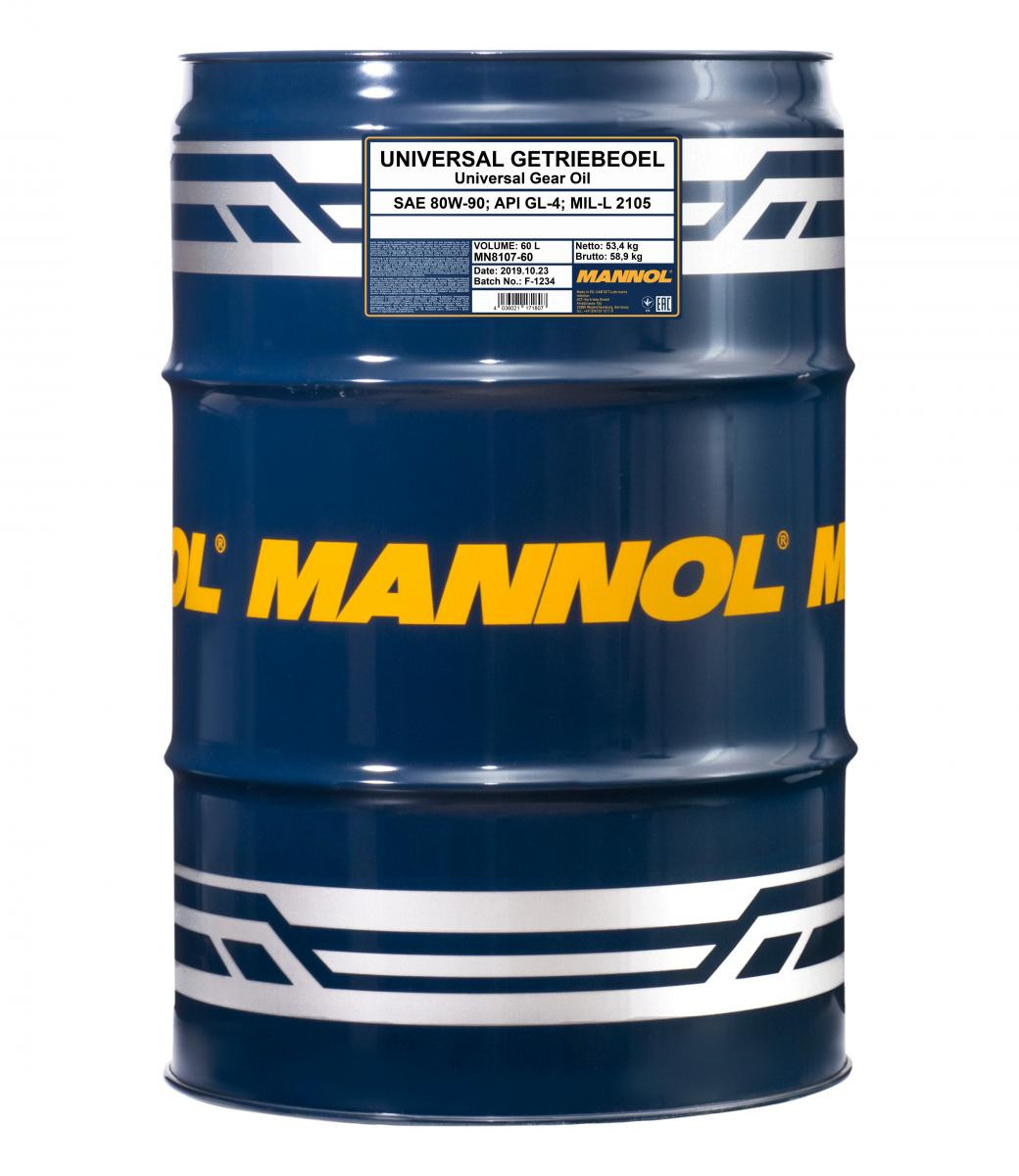 MANNOL Universal Getriebeöl 80W-90 API GL 4 60l Fass ...